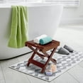 Sorbus Bamboo Folding Step Stool Bench, Portable Collapsible Wooden ...