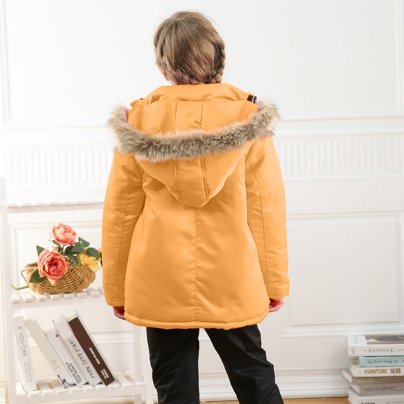 Aayomet Big Girls Winter Coats Girl's Padded Puffer Jacket Warm Winter ...