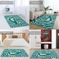 Abstract Wavy Lines Art Carpet Style Living Room Bedroom Rug Soft ...