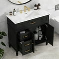 LHYY 36" Bathroom Vanity with Sink,Bathroom Cabinet with Drawers,Solid ...