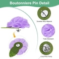12-Pack Lapel Pin for Men, Handmade Flower Brooch Button Pins Men Suits ...