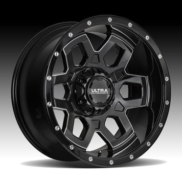 17" Dark Bronze With Black Lip Warlock Dually 017 Wheel by Ultra Wheel ...