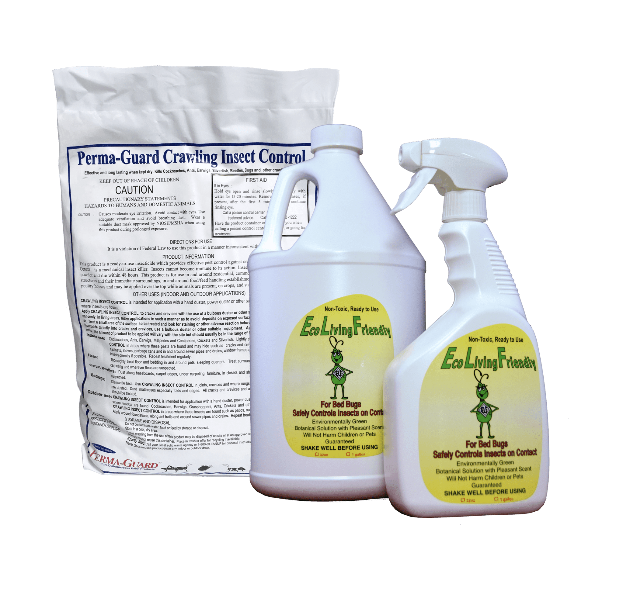 Eco Living Friendly for Bed Bugs and Perma-Guard Diatomaceous Earth ...