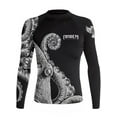 Raven Fightwear Women's Kraken Octopus Rash Guard MMA BJJ Black/White ...