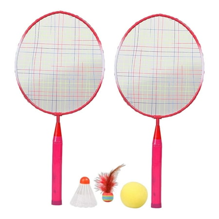 Durable Badminton Rackets for Children Shuttlecocks Racquet with Balls ...