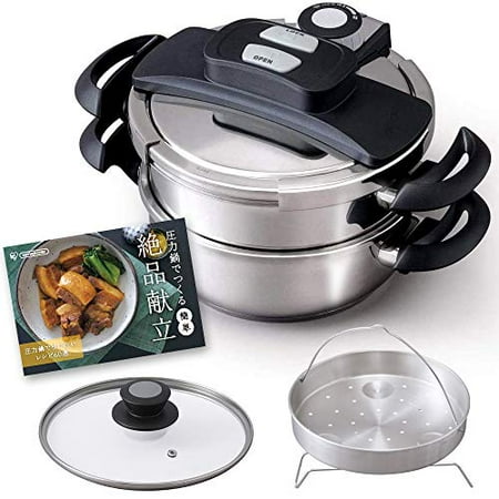 [New release in September] Iris Oyama Pressure cooker One-handed pan ...