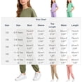 Children Casual Summer Outfit Set, 2 Piece Solid Pullover Blouse and ...
