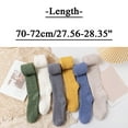 AWZXDE Women's Thigh High Socks Cozy Socks Warm Socks Solid Color ...