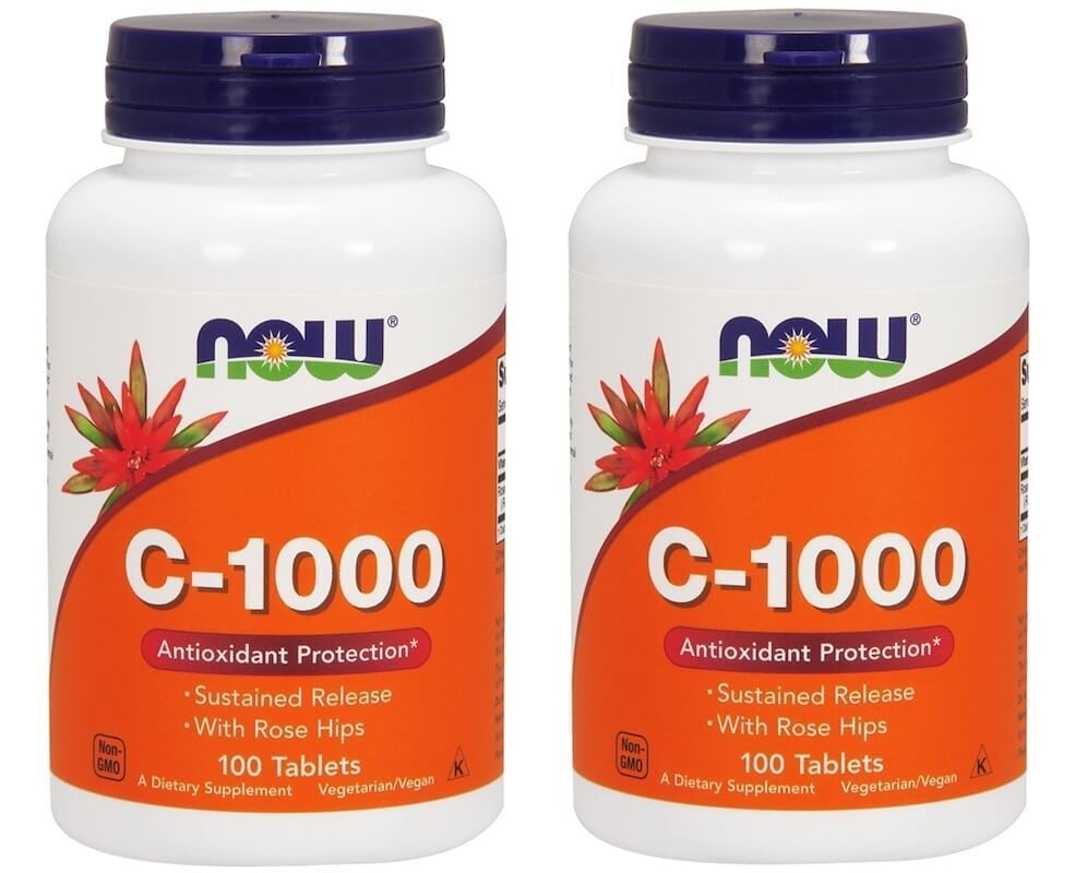 Now Foods - C-1000, 100 Tablets - 2 Packs - Walmart.com