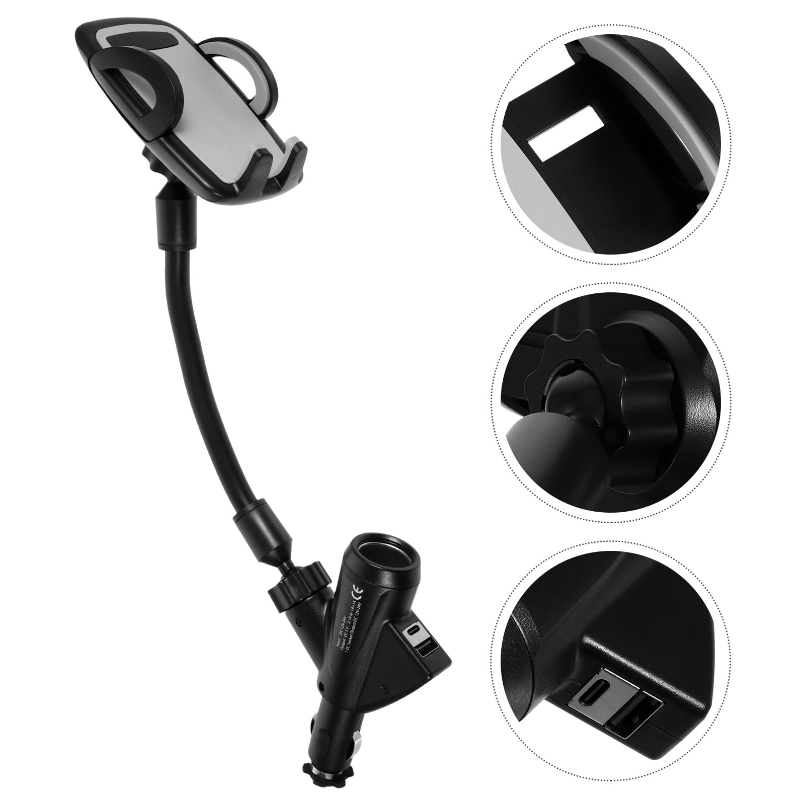 Click here for Hydreachca Dual Usb Car Charger With Phone Holder... prices