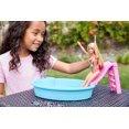 Barbie Doll and Pool Playset with Slide and Accessories, Blonde in ...