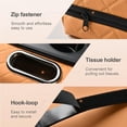 5-in-1 Car Armrest Console Cover – Faux Leather with Storage Pockets ...