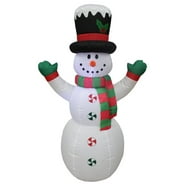 Airblown Inflatables Animated Penguin with Snowman on Bobsled - Walmart.com