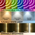 Merkury Innovations Smart Indoor and Outdoor Flex LED Multicolor Neon ...