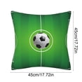 18x18 Inch Football Themed Pillow Cover, Soft Decorative Cushion Sleeve ...