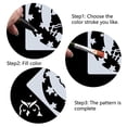 1pc PET Plastic Drawing Painting Stencils Templates Square White Owl ...