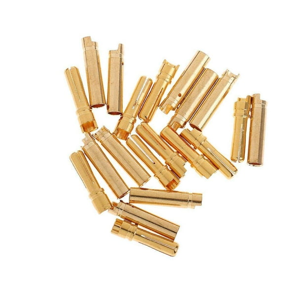 Langgg 4.0 Male Female Golden Banana Plug Connector for RC Brushless ...
