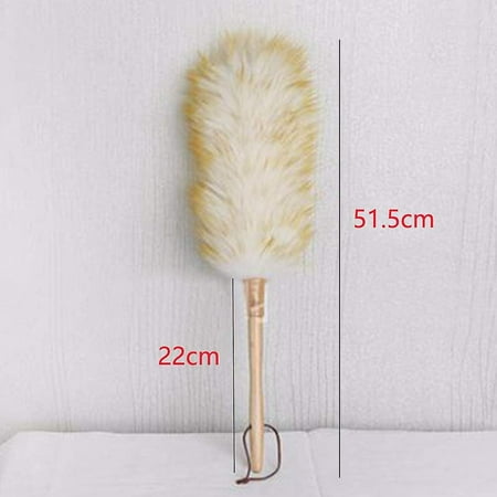 Lambswool Duster With Hanging Rope & Wooden Handle, Soft Wool Wool ...