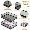 Magazine File Holder, 2 Pack Desk Organizer and Accessories, Metal ...