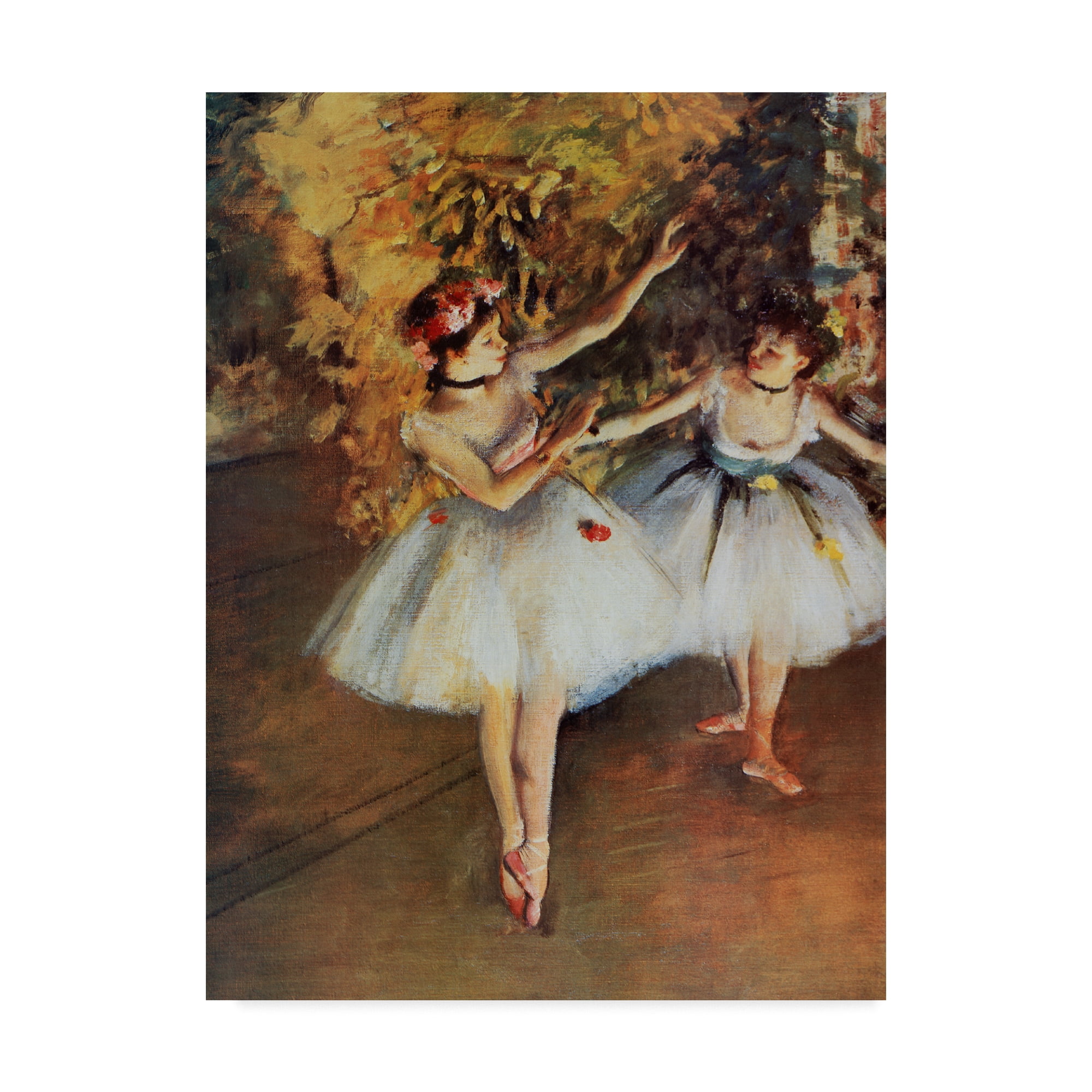 Trademark Fine Art 'Two Dancers On Stage' Canvas Art by Masters ...