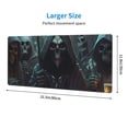 Grim Reaper Party Skull Cool Mouse Pad Extended Large Gaming Mousepad ...