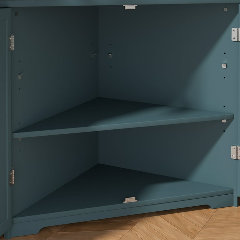 Blue Corner Cabinet