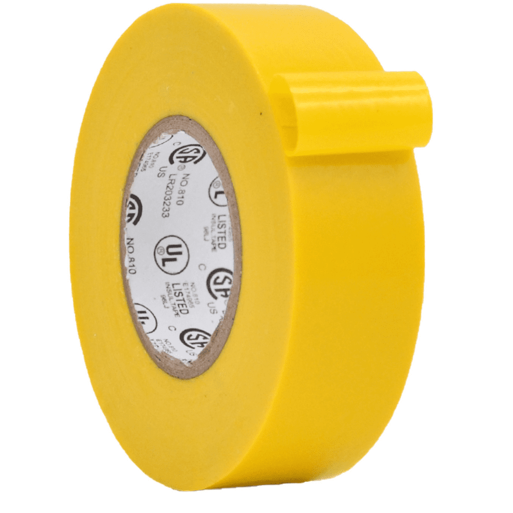WOD Tape Yellow Electrical Tape General Purpose 1 in. x 66 ft. High ...