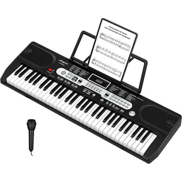 RockJam 61-Key Professional Beginner's Modern Digital Electric Keyboard ...