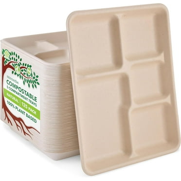 Tableware set! Compostable Paper Plates Heavy Duty 60 Pack ...