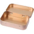 3 Pack Metal Rectangular Hinged Tins Box with Lid Mini Portable Box ...