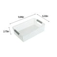 SDJMa Plastic Storage Basket, 1-Pack,Shallow Mouth Small Size, Shelf ...
