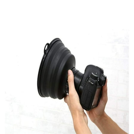 Camera Lens Hood Collapsible Reversible Filter Thread Rubber Digital ...