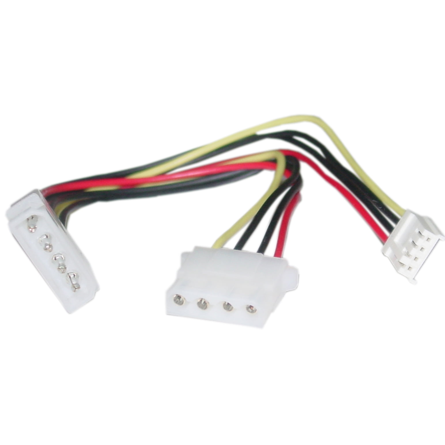 Offex 4 Pin Molex to Floppy and 4 Pin Molex Power Y Cable, 5.25 inch ...