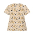 Binienty Puppy Paw Print Pattern Healthcare Nursing Scrubs for Nurses ...