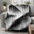 Abstract Mountain Blanket Soft Cozy Warm Throw Blanket for Couch, Plush ...