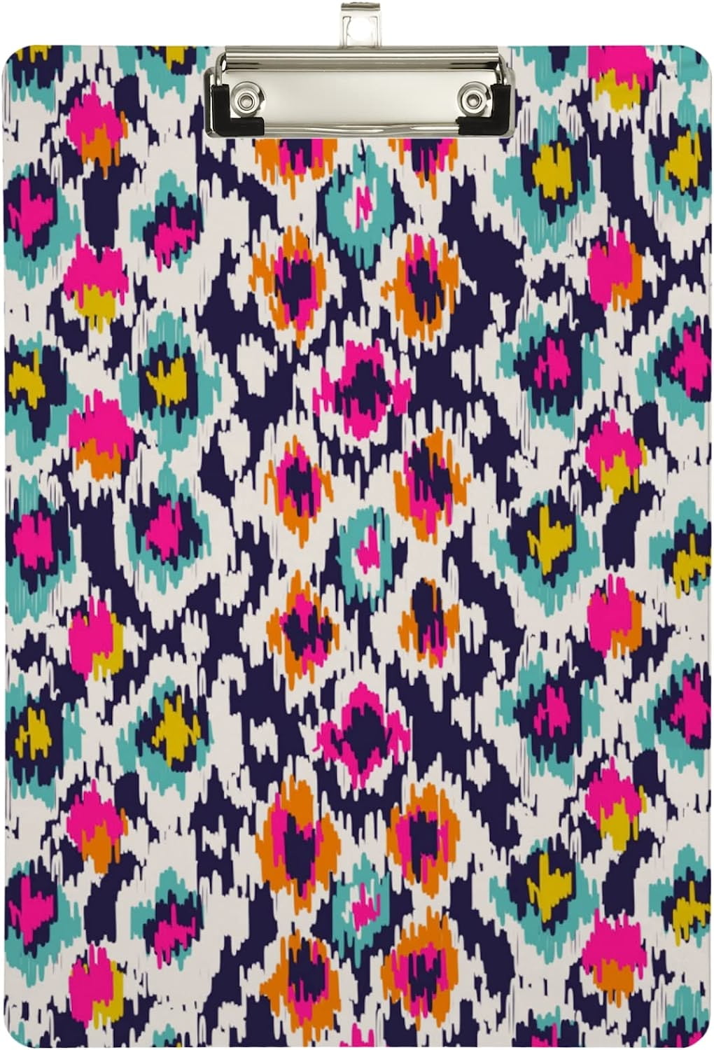 FMSHPON Rainbow Leopard Print Clipboard Hardboard Wood Nursing Clip ...