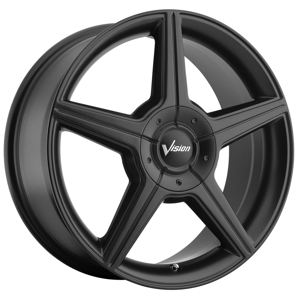 16" Inch Vision 168 Autobahn 16x7 4x100/4x114.3 +40mm Matte Black Wheel ...