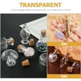 32pcs Tiny Glass Bottles Jar Clear Wishing Bottles Message Bottle for ...