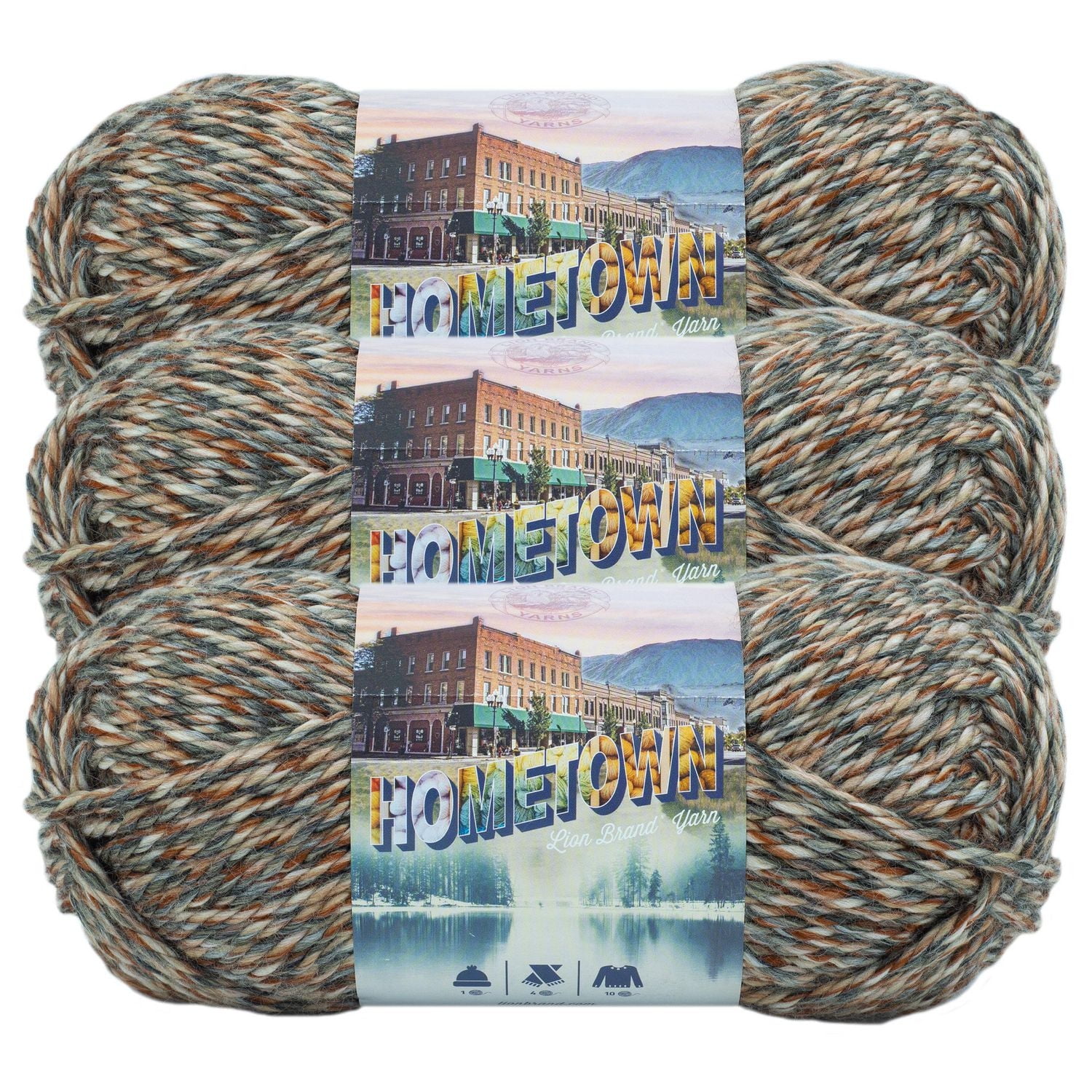 Click here for Lion Brand Hometown Yarn #6 Super Bulky/ Chunky Ya... prices