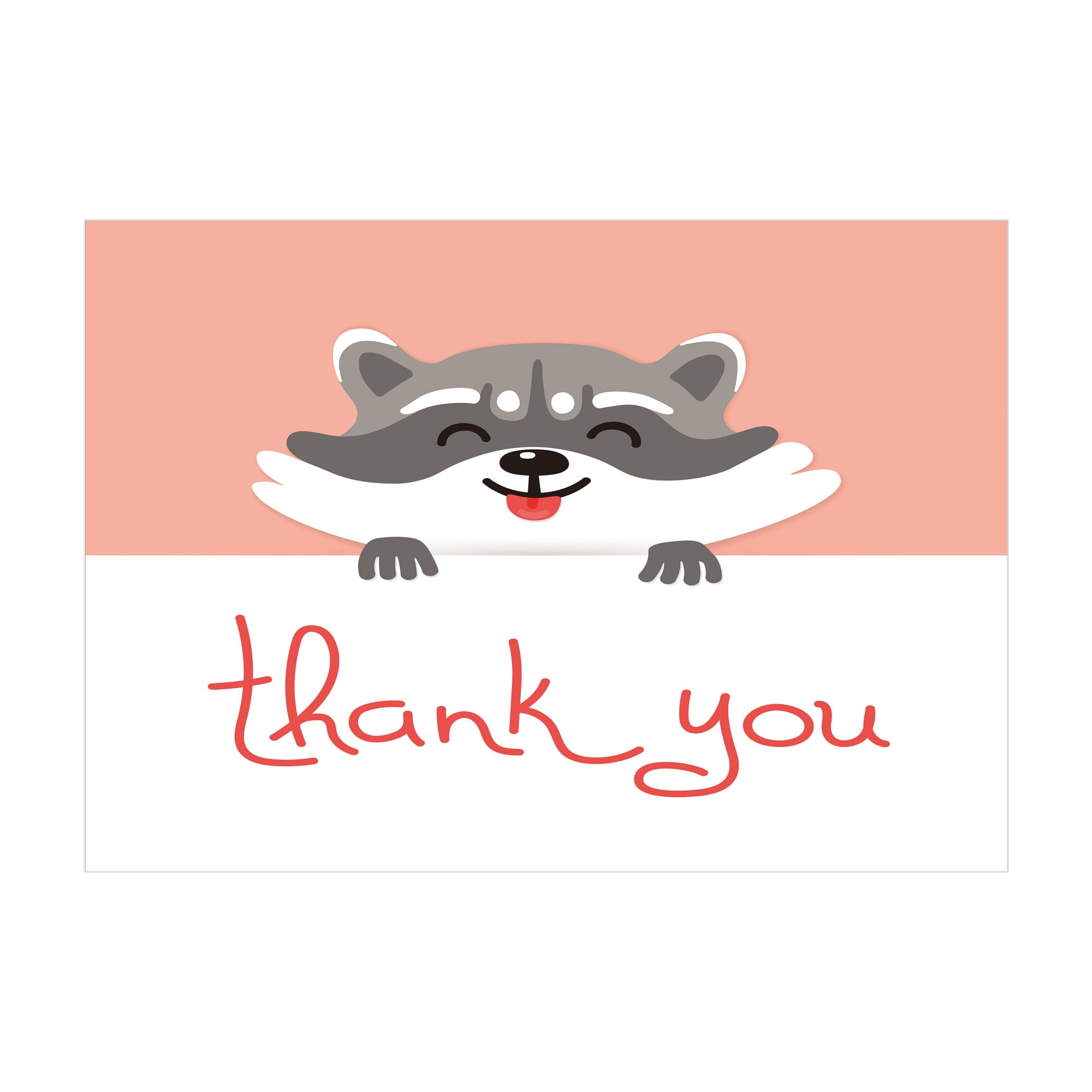 Ambesonne Thank You Jigsaw Puzzle, Cheerful Cartoon Raccoon, Heirloom ...