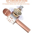 IFCOW Wireless Bluetooth Karaoke Microphone, Rose Gold - Walmart.com