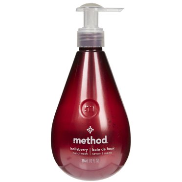 Method Holiday Soft & Clean Hand Soap Wash - Hollyberry Scent, 12 fl oz ...