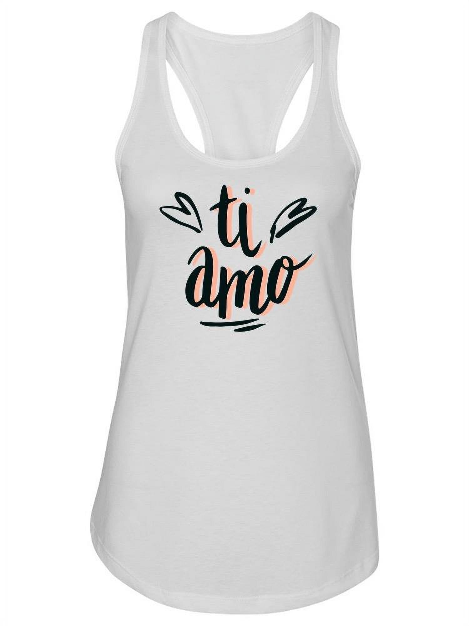 Italian "ti Amo" Tank Women -Image by Shutterstock, Female Small ...
