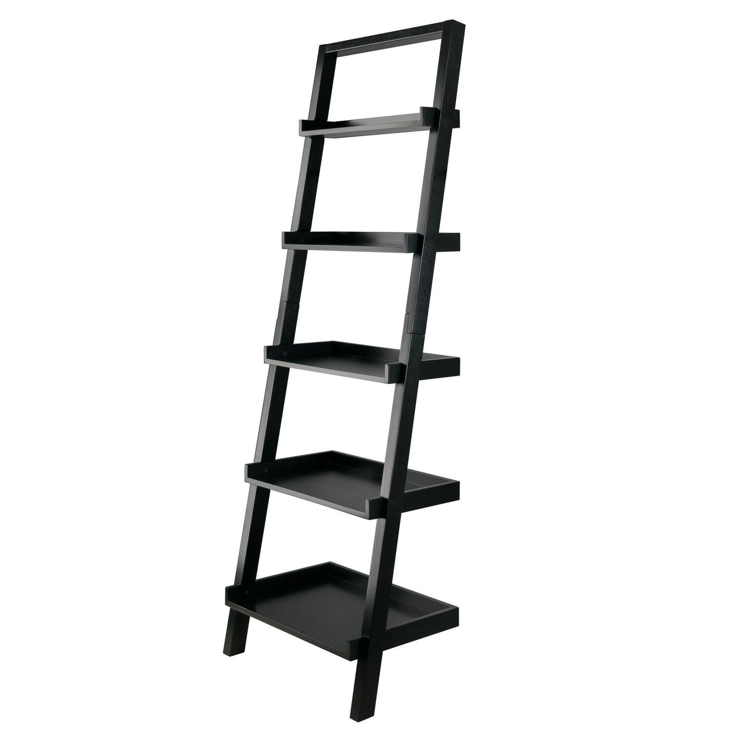 Click here for Winsome Bellamy Leaning Shelf Black Finish prices