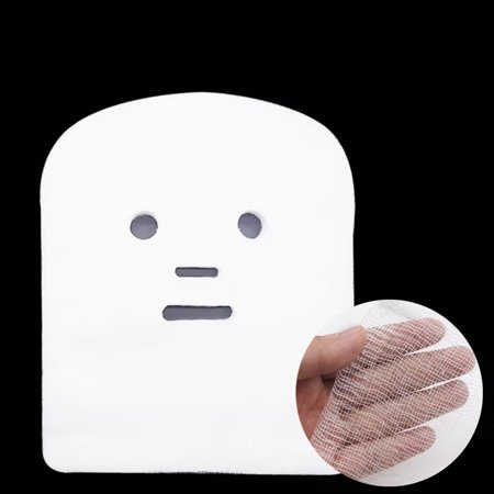 HEIBIN 100 Pack Precut Gauze Facial Mask Set, 100 Cotton Gauze Sheet ...