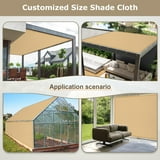 LOVE STORY Custom Size 7'x17' Sand Sun Shade Cloth with Grommets ...