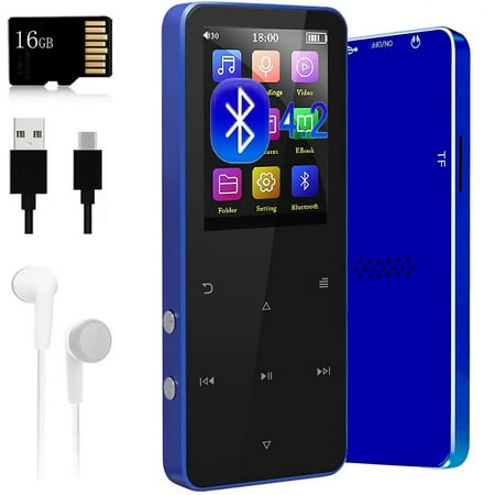 16gb Mp3 Player, Mp3 Player With Bluetooth 4.2,upgraded Lossless Sound ...
