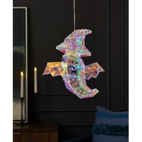 24 Pack Light Up Bats Halloween Decor – LED Lights for Halloween, Glow ...