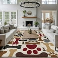 6x9 Area Rugs for Living Room, Dog Paw Print Non Slip Area Rugs for ...