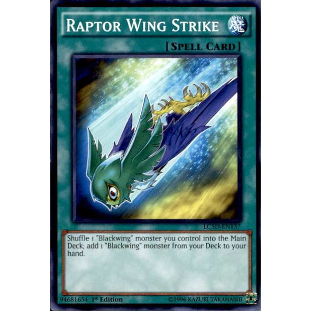 YuGiOh Legendary Collection Mega Pack Common Raptor Wing Strike LC5D ...